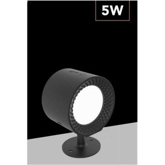 Trade Shop Trade Shop Traesio - Trade Shop - lampada parete led light front retrorica usb 3-FARBEN BD01-3C - Schwarz