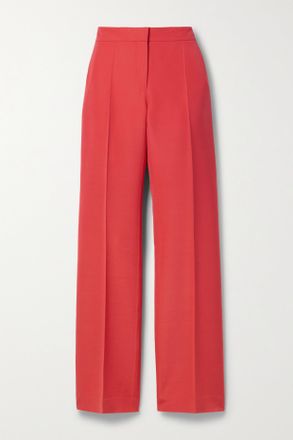 Lafayette 148 New York Gates Hose Mit Geradem Bein Aus Einer Woll-seidenmischung - Orange