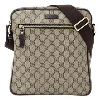 Gucci unisex, Pre-owned, Beige, Taille: ONE Size Sac bandouli&egrave;re en tissu Pre-owned