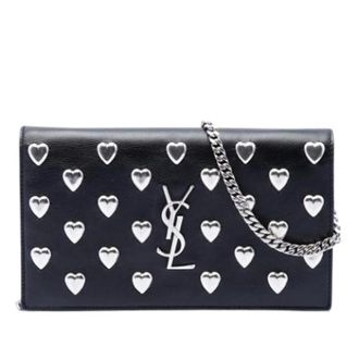 Saint Laurent Pre-owned Heart Stud Crossbody Bag - - Pre-owned - Damen - Schwarzk - ONE SIZE