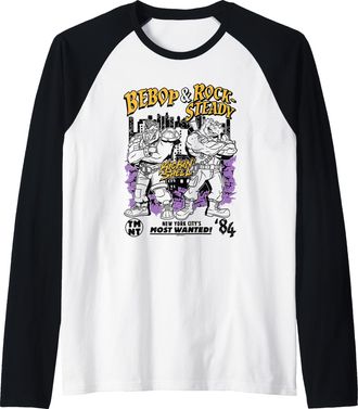Teenage Mutant Ninja Turtles TMNT Bebop and Rock-Steady Kickin Shell NYC 84 Retro Show Raglan