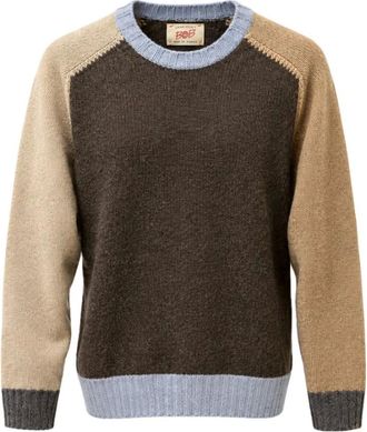 Bob Pull Col Rond en Laine - Homme - Pulls - Brun - Taille: XL