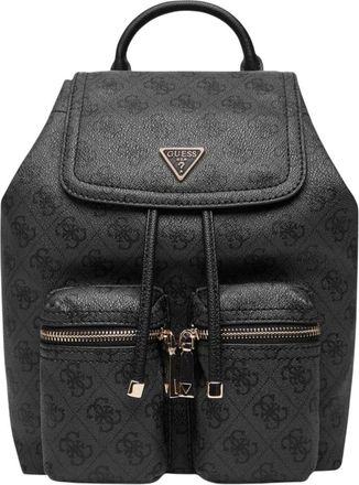 Guess Femme, Sacs, Gris, Taille: ONE Size Manhattan II Flap Backpack
