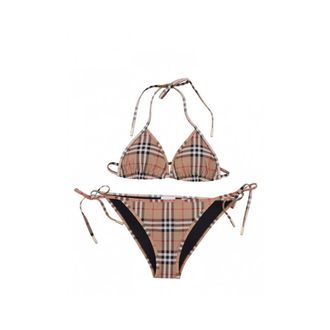 Burberry Femme, Maillots de bain, Beige, Taille: 40 FR Bikini