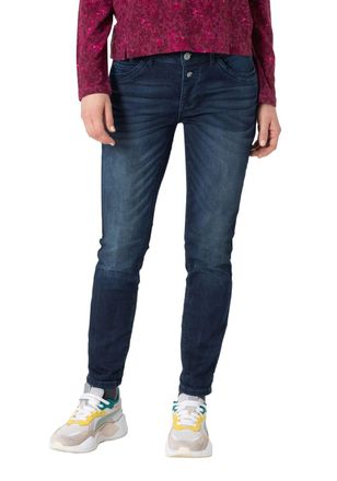 Timezone 7/8 Damen Jeans Slim NALITZ 7/8- Slim Fit - Blau - Baritone Blue Wash W25-W33, Gr&ouml;&szlig;e:W 31, Farbe:Baritone Blue Wash 30033