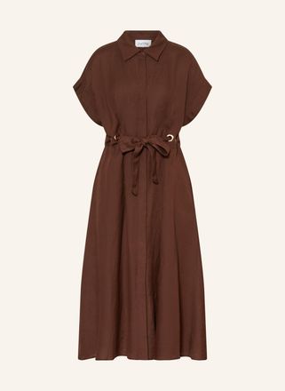 Joseph Ribkoff Hemdblusenkleid Mit Leinen braun