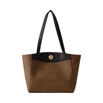 Borbonese Femme, Sacs, Brun, Taille: ONE Size Shopping in Graffiti