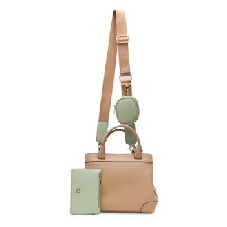 Oltre Barrel Bag mit Mini-T&auml;schchen - - Bags - Damen - Beige - ONE SIZE