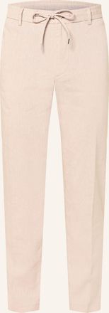 HUGO BOSS Hose Kane Extra Slim Fit Mit Leinen beige