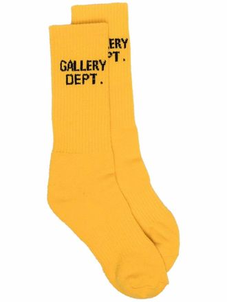 Gallery Dept. chaussettes en maille intarsia - Jaune