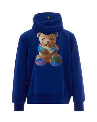 Barrow Mens Hoodie Bear Blue Ink Cotton Sweatshirts Sweater