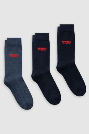 Levi's normal geschnittene Socken mit Batwing Logo aus recycelter Baumwolle - 3er-Pack - Herren - Blau / Blau