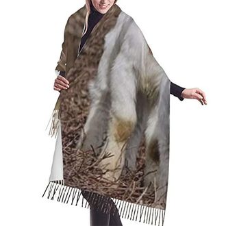 Generic Hiver Écharpe Foulard Chèvres souriantes Écharpe Femme Respirant Foulard Femme pour Homme Noël Mariage 68X196cm