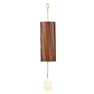 Generic Carillon &eacute;olien Chakra en bambou naturel pour la m&eacute;ditation, le jardin, la terrasse et la d&eacute;coration de la maison, 164 x 64 mm, 137 g