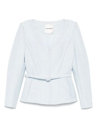 Roland Mouret veste en tweed - Bleu