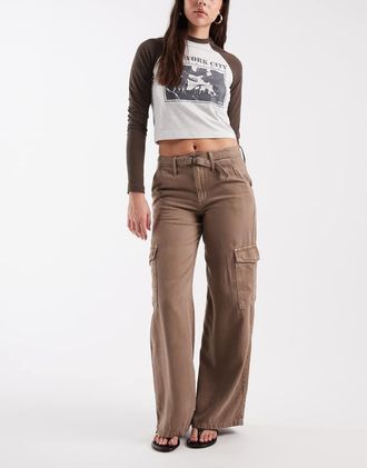 Levi's Pantalon cargo baggy coupe dad - Marron-Neutral