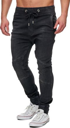 Tazzio Biker Style Herren Jeans 16505 Schwarz XL
