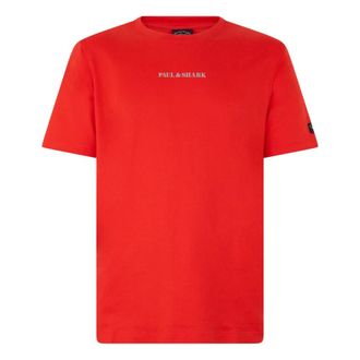 Paul & Shark Homme, Tops, Rouge, Taille: M T-shirt en coton
