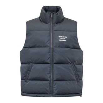 Dr&ocirc;le de Monsieur &Auml;rmellose Steppweste - - Jackets - Herren - Blau - S