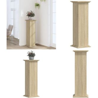 vidaXL Pflanzenst&auml;nder Sonoma-Eiche 33x33x100 cm Holzwerkstoff - Vidaxl