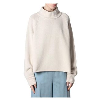 Roberto Collina Merino-Wollpullover mit Rollkragen - - Knitwear - Damen - Wei&szlig; - M