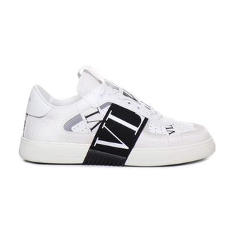 Valentino Garavani Wei&szlig; Schwarz Band Sneakers - - Shoes - Herren - Wei&szlig; - 40 EU