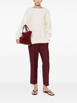 Marella Femme, Pantalons, Rouge, Taille: 38 FR Matrice Pantalons