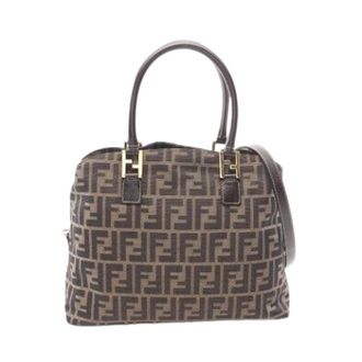 Fendi Pre-owned Vintage Canvas Handbag - - Pre-owned - Damen - Braun - ONE SIZE