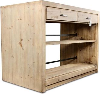 Décoration d'Autrefois Decoration D Autrefois - Ilot 2 tiroirs naturel - Bois - Naturel - Décoration dAutrefois