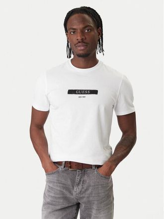 Guess T-Shirt M6RI17 J1314 Wei&szlig; Slim Fit