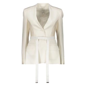 Burberry Strukturierter Zweiknopf-Blazer - - Jackets - Damen - Wei&szlig; - 2XS