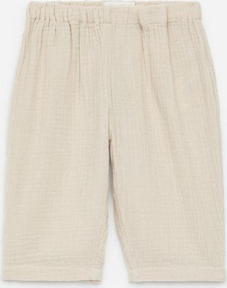 Arket Baumwollmusselin-Hose -Beige