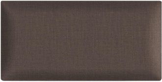 MG Design Polsterpaneel 30 x 60 cm in Dunkelbraun - 3D Wandkissen fürs Bettkopfteil & Wanddeko, ohne Bohren, geräuschmindernd, texturierte, robuste & Pflegeleic