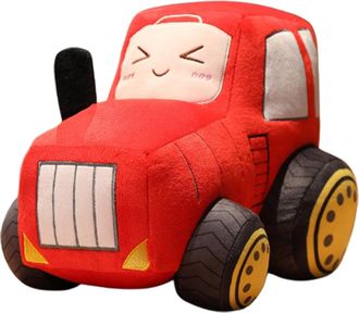 Generic Dekoratives Traktor-Kissen - Traktor-Kuscheltiere, Traktor-&Uuml;berwurf-Kissenbezug | Vielseitiges Traktor-Pl&uuml;schkissen mit weichem F&uuml;llkomfort, Wurfkisse