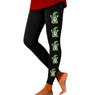Generic Legging de sport irlandais pour femme avec pantalon de yoga doux et fin pour femme, kaki, 3XL