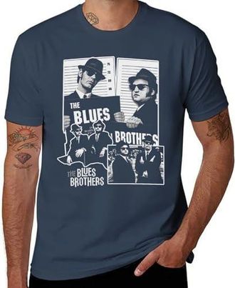 Generic Blues Brothers - Camiseta para Hombre Y Hombre | Dan Aykroyd Film | M2, Style marine, XL
