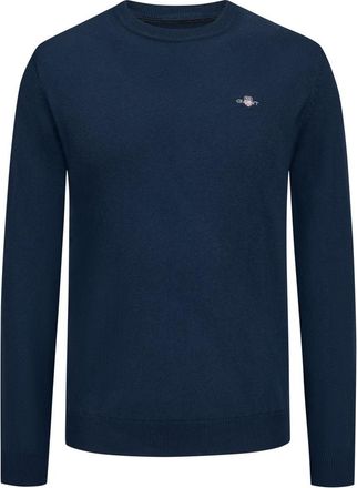GANT Leichter Pullover aus einem Baumwollmix mit Logo-Stickerei in