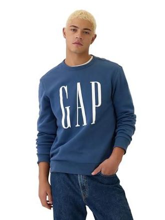 GAP Gap Logo Fleece Crew Sweatshirt Maillot de survêtement, Abat-Jour Bleu, X-Small Homme