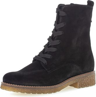 Gabor Damen Klassische Stiefeletten, Frauen Stiefeletten,Wechselfu&szlig;bett,Moderate Mehrweite (G),schw.(Flaus/S.nat),40 EU / 6.5 UK