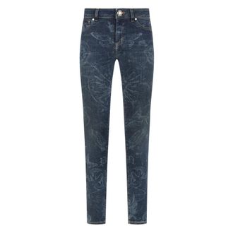 Philipp Plein Femme, Jeans, Bleu, Taille: W28 Jeggings Butterfly Tattoo