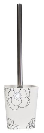 Ridder 22160401 WC-B&uuml;rsten-Garnitur, Diamond wei&szlig;