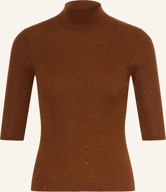 Marella Strickshirt Mllgallo Mit Pailletten braun