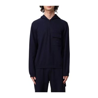 Emporio Armani Sweat &agrave; capuche - Homme - Sweatshirts et sweats &agrave; capuche - Bleu - Taille: M