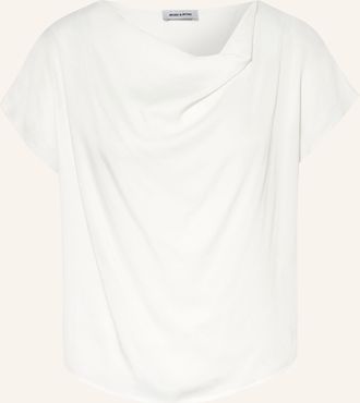 More & More More & More Blusenshirt Aus Satin weiss