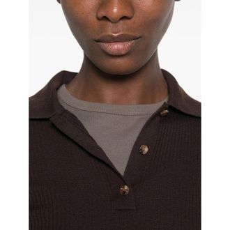 Jcsophie Dkbro Polo Sweater - Brown