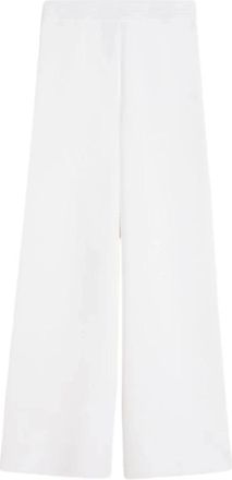 Max Mara Femme, Pantalons, Blanc, Taille: 44 FR Wide Pantalons