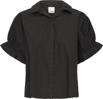 Ichi Ichi, Femme, Blouses et Chemises, Noir, Taille: 42 FR Ihsami Sh Blouse