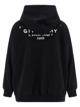 Givenchy Logo-Embroidered Cotton Hoodie - Black