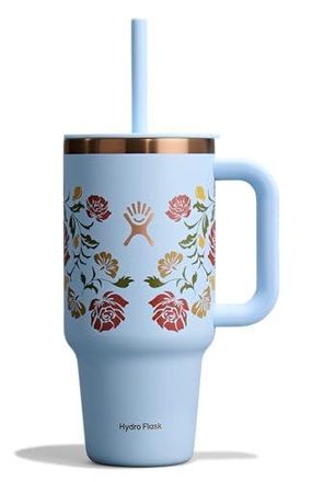 Hydro Flask Travel Tumbler 946 ml (32 oz) with Closable Press-In Straw Lid - Étanche, Isotherme, Compatible Porte-Gobelets - Garde Boissons Froides 24 h & Chaudes