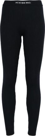 Iceberg legging en maille à logo - Noir